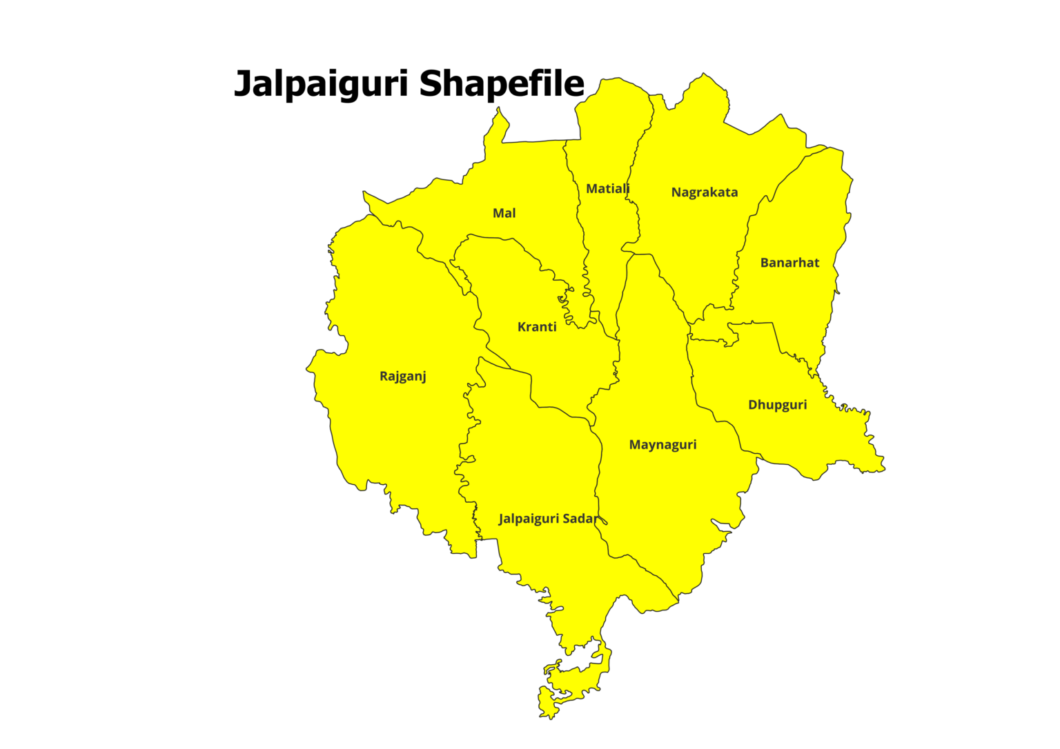 Download West Begal All District & Blocks Shapefile (2025) - Map GIS